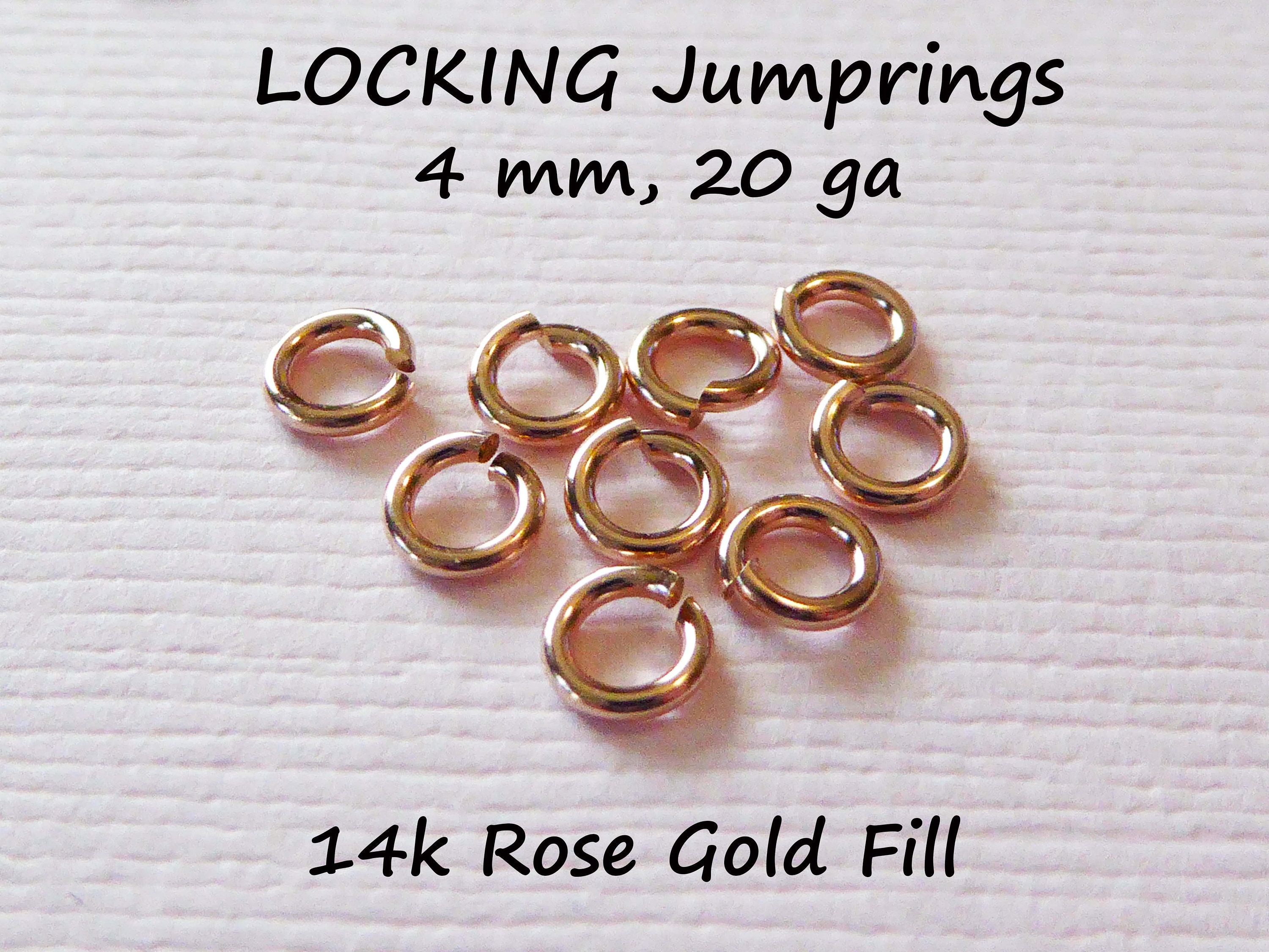 LOCKING Jump Rings Sterling Silver Jump Locks Bulk 4 Mm 20 - Etsy