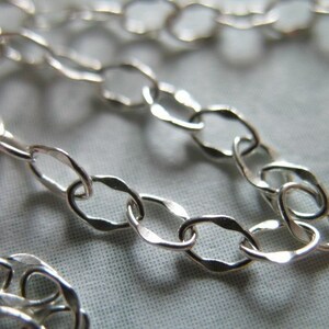 Dapped Sequin Chain, 3.5x2.7 Mm Oval Cable Chain Sterling Silver ...