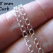5 Feet, Sterling Silver CURB Chain, 3.5x2.5 Mm Cable Chain, Bulk ...