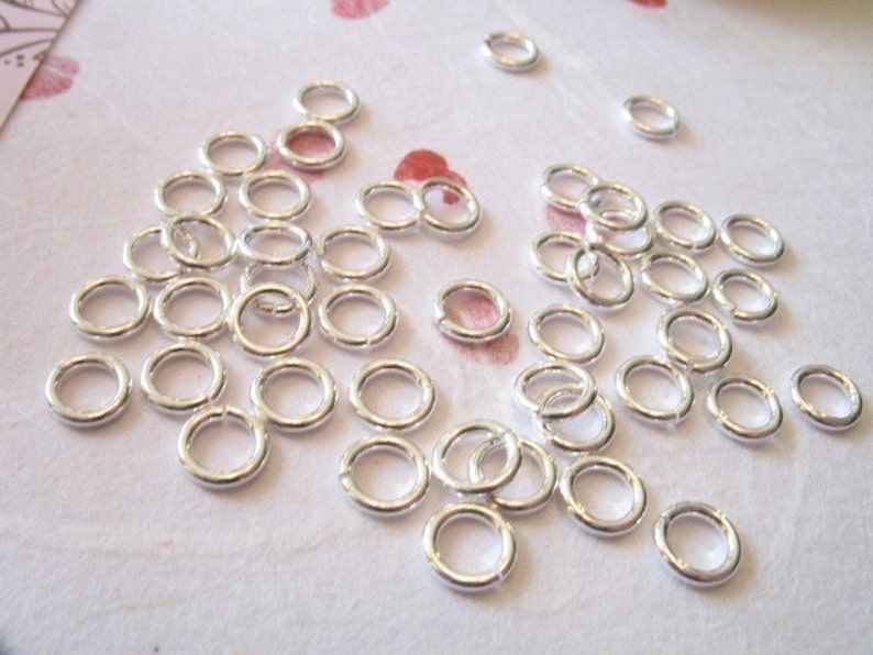 925 Sterling Silver Jump Rings 5 Mm 18 Gauge OPEN / 10-100 - Etsy