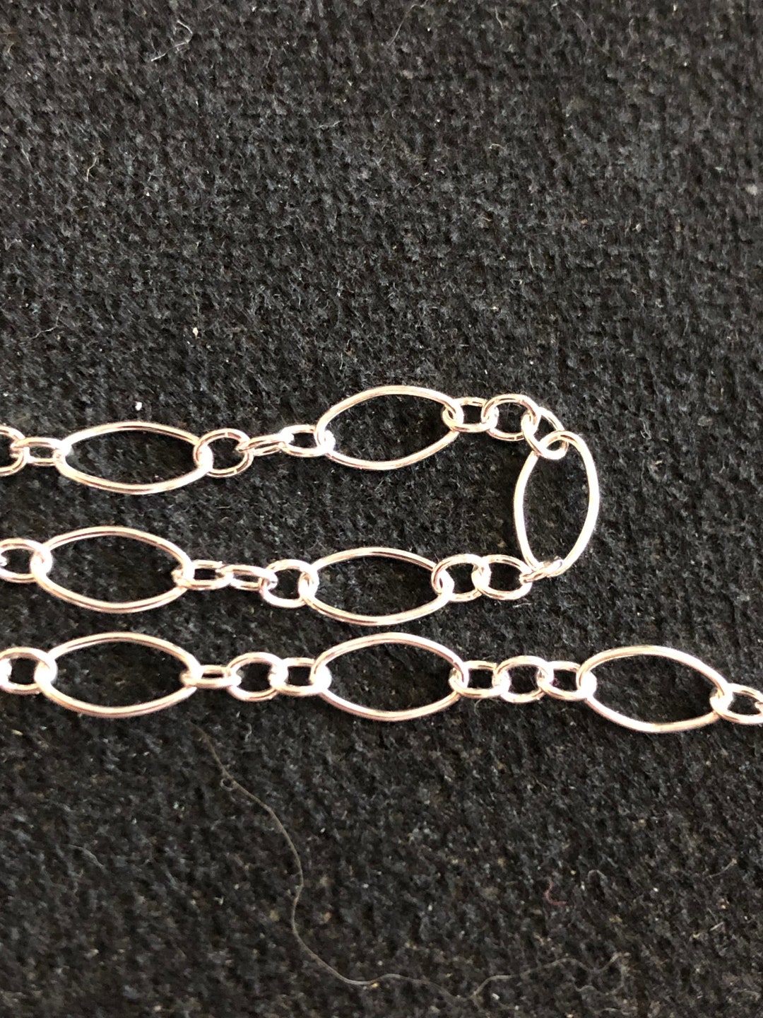 Sterling Silver Chain Long and Short Chain, 7x3.5 Mm Necklace Bracelet ...