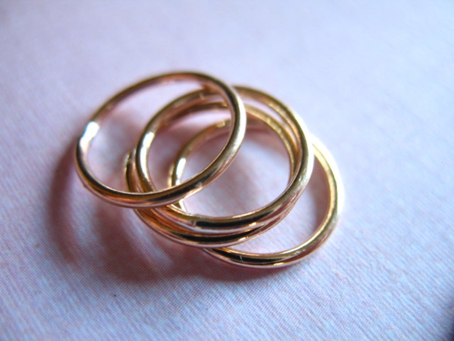 3 Ring Stack 14k Gold Filled Knuckle Stack Ring Midi Ring | Etsy