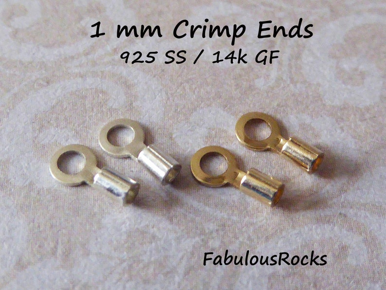 10-100 Pcs 1 Mm Crimp End Caps Crimp End Tubes Crimp End | Etsy