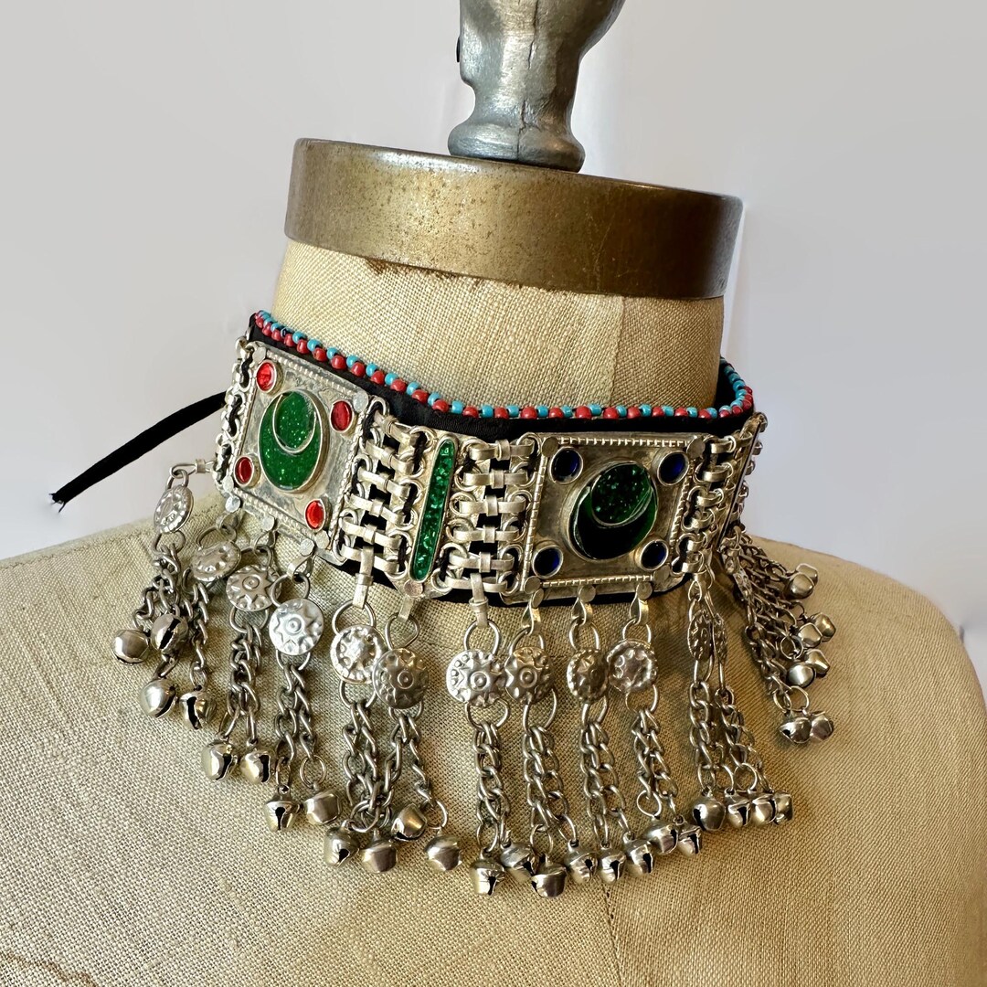 Afghan Choker, Anklet, Middle Eastern, Arm Band, Vintage Necklace ...