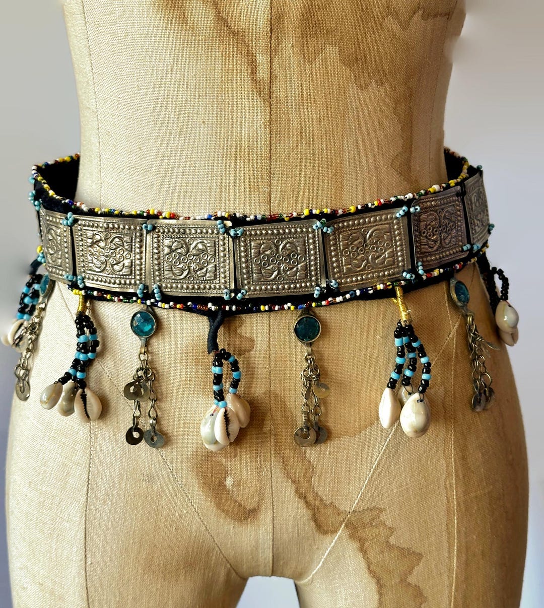 Afghan Belt, Hip Belt. Vintage Belt, Belly Dance, Middle Eastern ...