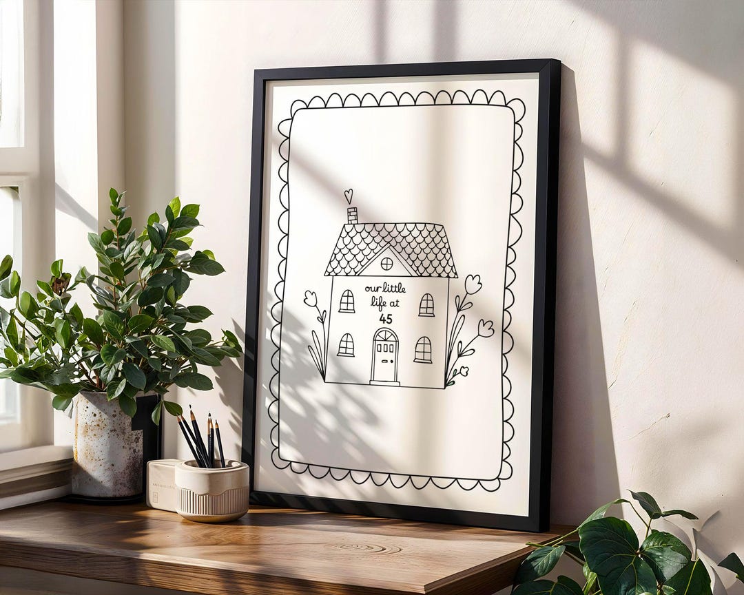 Personalised House Number Print, Kitchen Print, Our Little Life ...