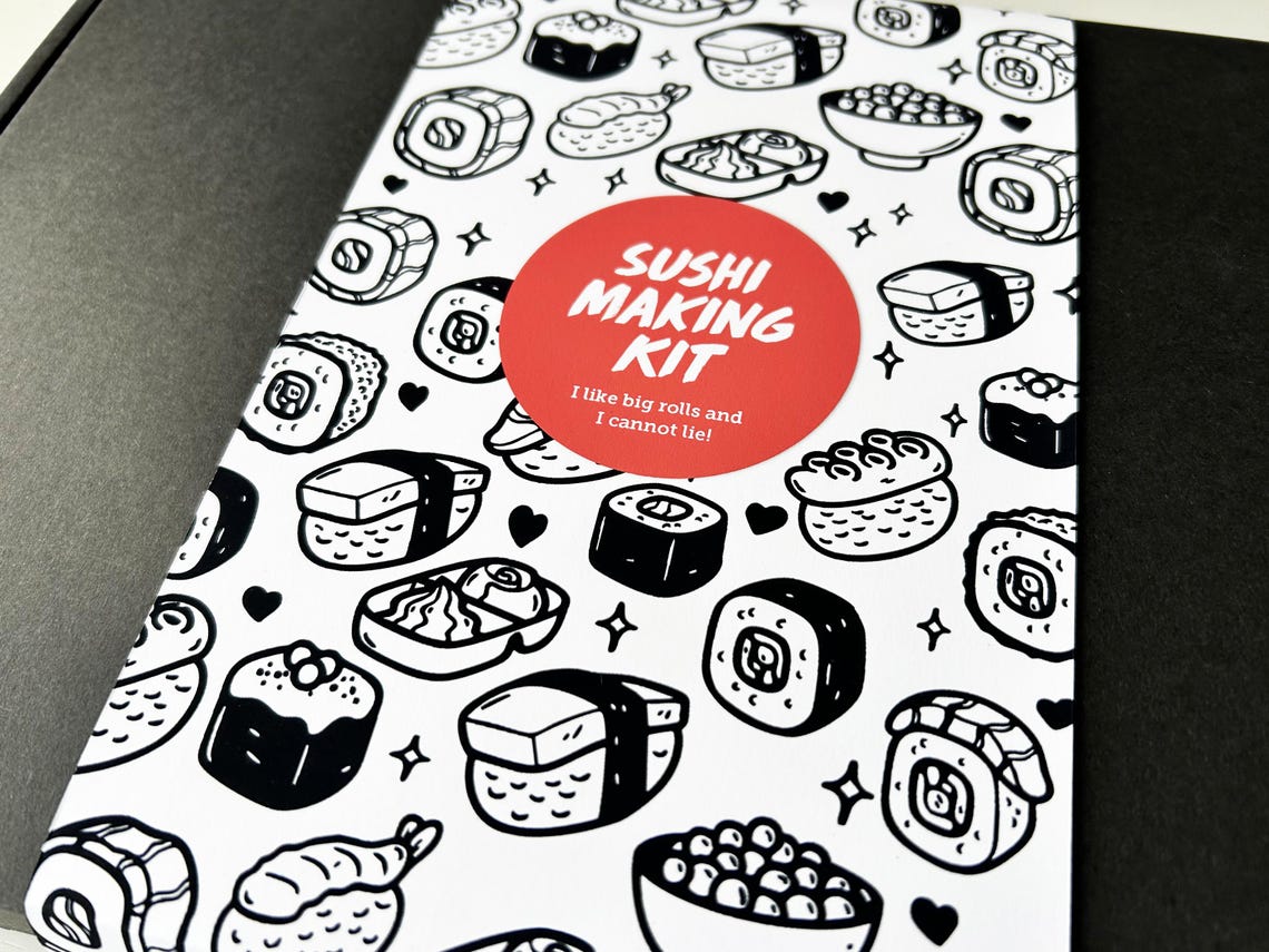 SUSHI MAKING Gift Box, Birthday Gift Box, Japanese Sushi Making Gift ...