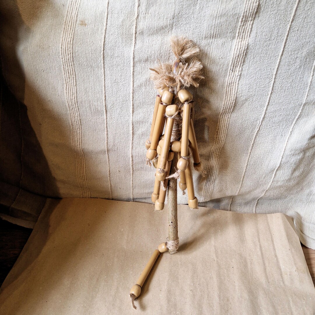 Bamboo Talking Stick With Long Beads - Musical, Nature-friendly, Family ...
