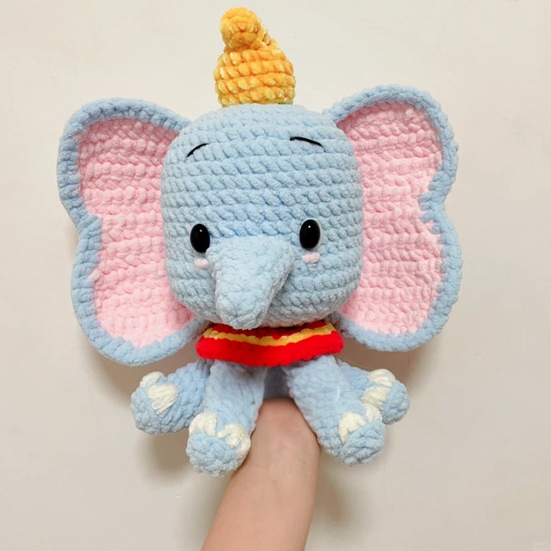 Elephant Crochet Pattern, Dumbo English PDF, Crochet Handmade, English, Spanish, Portuguese ...