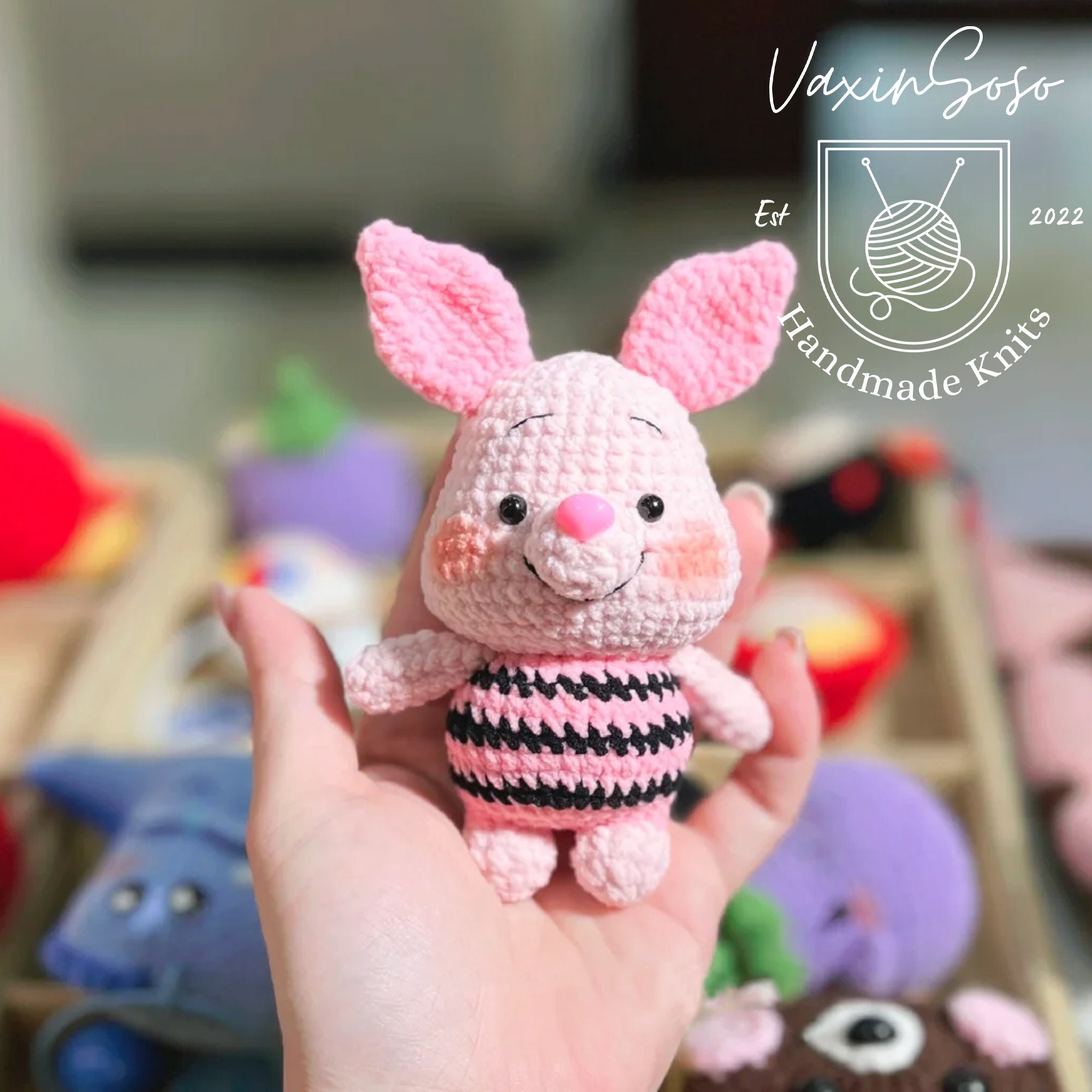 Piglet Crochet Pattern, Handmade Crochet Pattern, Easy Crochet Pattern ...