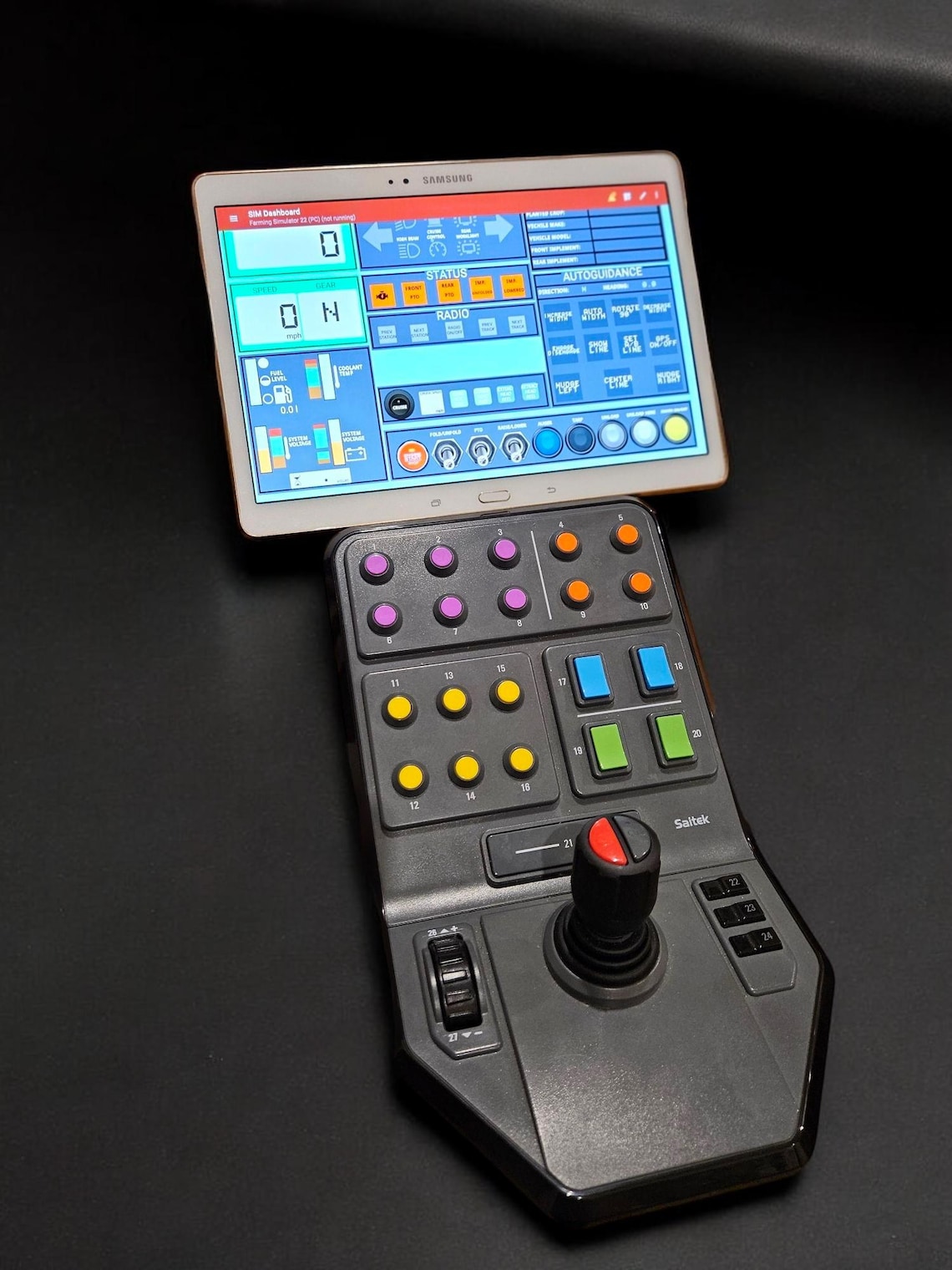 Saitek/logitech Farm/truck/flight Sim Vehicle Side Panel Tablet Stand ...