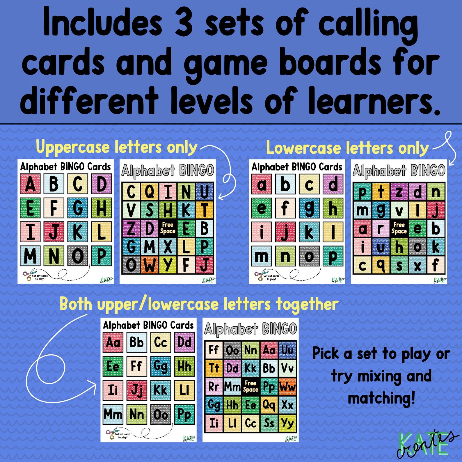 Kids Alphabet Bingo Printable | Educational Game for Preschool ...