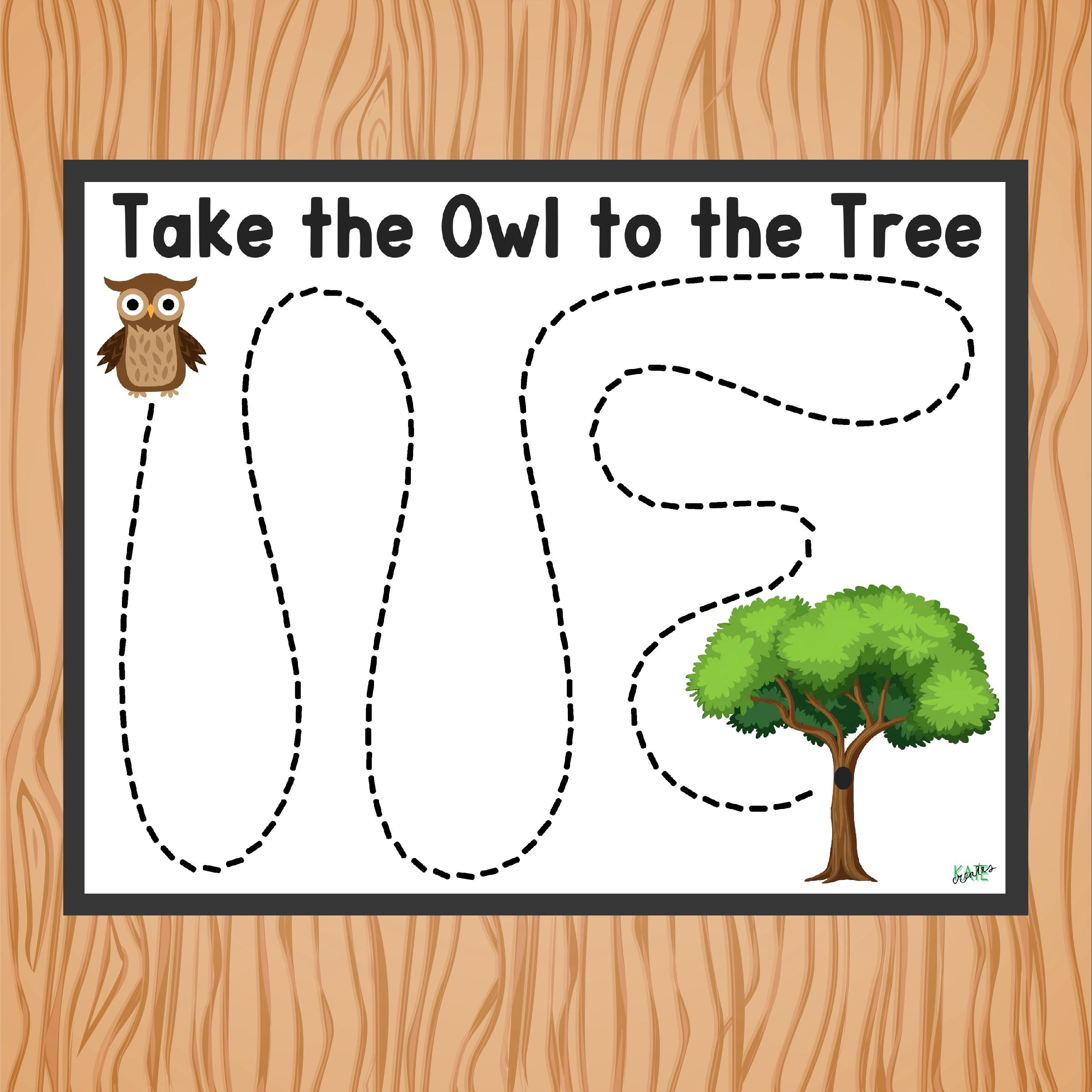 Line Tracing Worksheets, Tree Themed Activity, Line Tracing, Tree ...