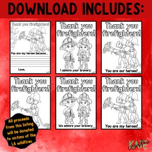 Firefighter Appreciation Printable Coloring Pages | Thank You Notes ...