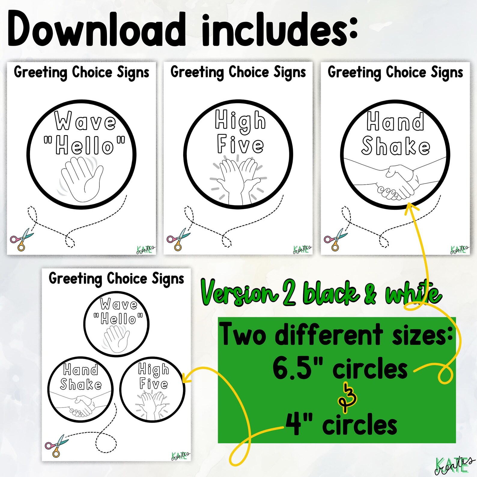 Classroom Greeting Signs, Customizable Hello Types, Classroom ...