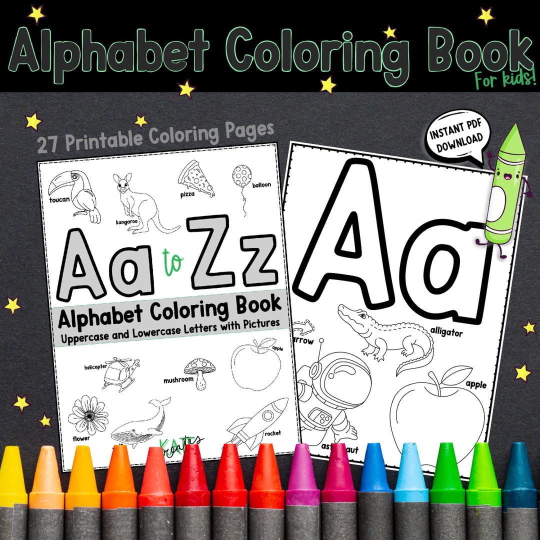 Printable Preschool Coloring Pages - Abc Alphabet Activities - Engaging ...