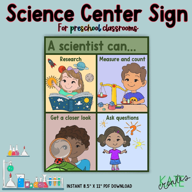 Science Classroom Decor - Printable Poster or Sign for Science or ...