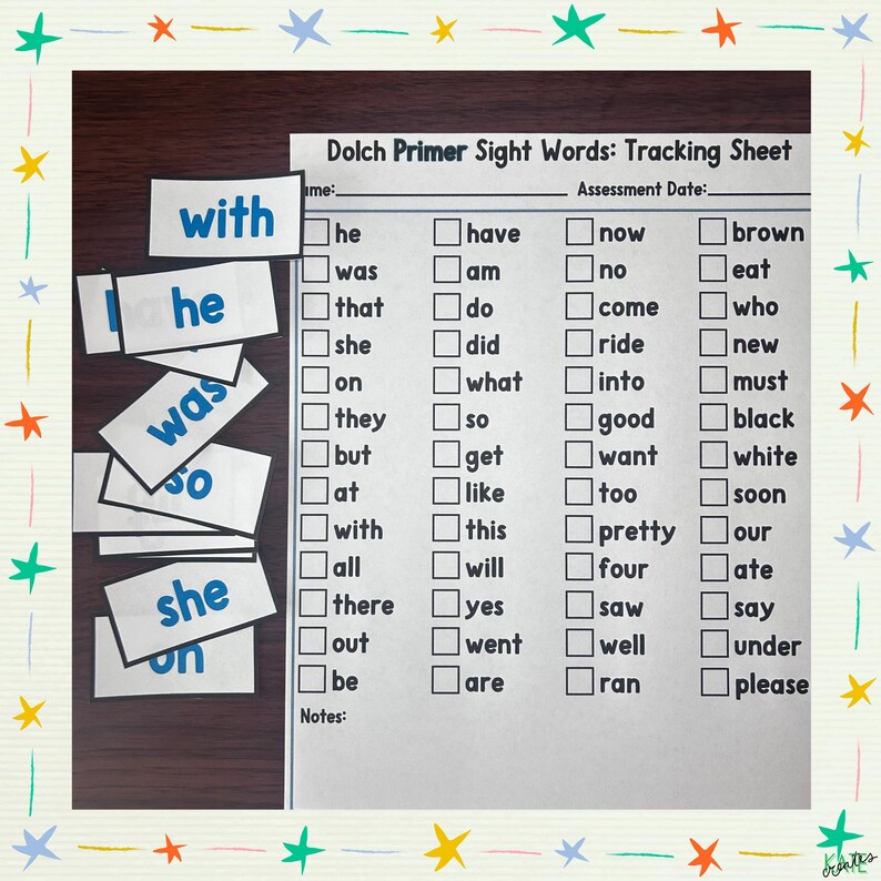Printable Dolch Sight Word Flashcards, Kindergarten Learning, High ...