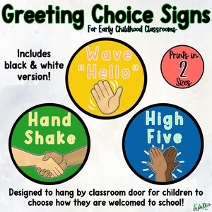 Classroom Greeting Signs, Customizable Hello Types, Classroom ...