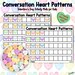 Valentine’s Day Conversation Heart Pattern Mats | Printable Patterning ...