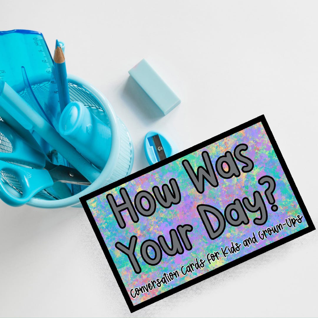 How Was Your Day Conversation Cards for Kids and Grown-ups, After ...