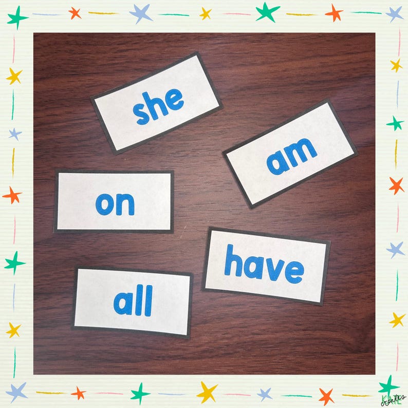Printable Dolch Sight Word Flashcards, Kindergarten Learning, High ...