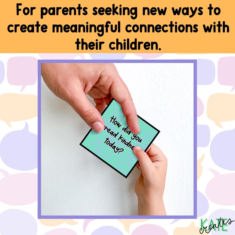 Kids Conversation Starter Cards: School Day Discussion Prompts ...