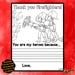 Firefighter Appreciation Printable Coloring Pages | Thank You Notes ...