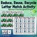Earth Day Letter Match: Recycling Alphabet Game (digital PDF) - Etsy