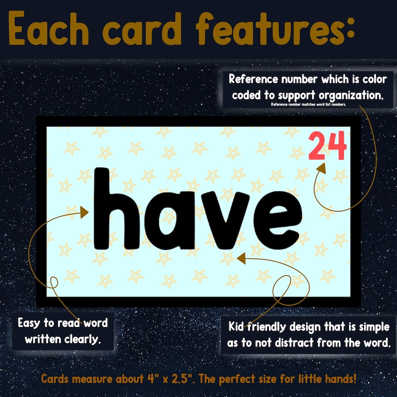 Fry First 100 Sight Word Flashcards: Kindergarten Learning (PDF) - Etsy