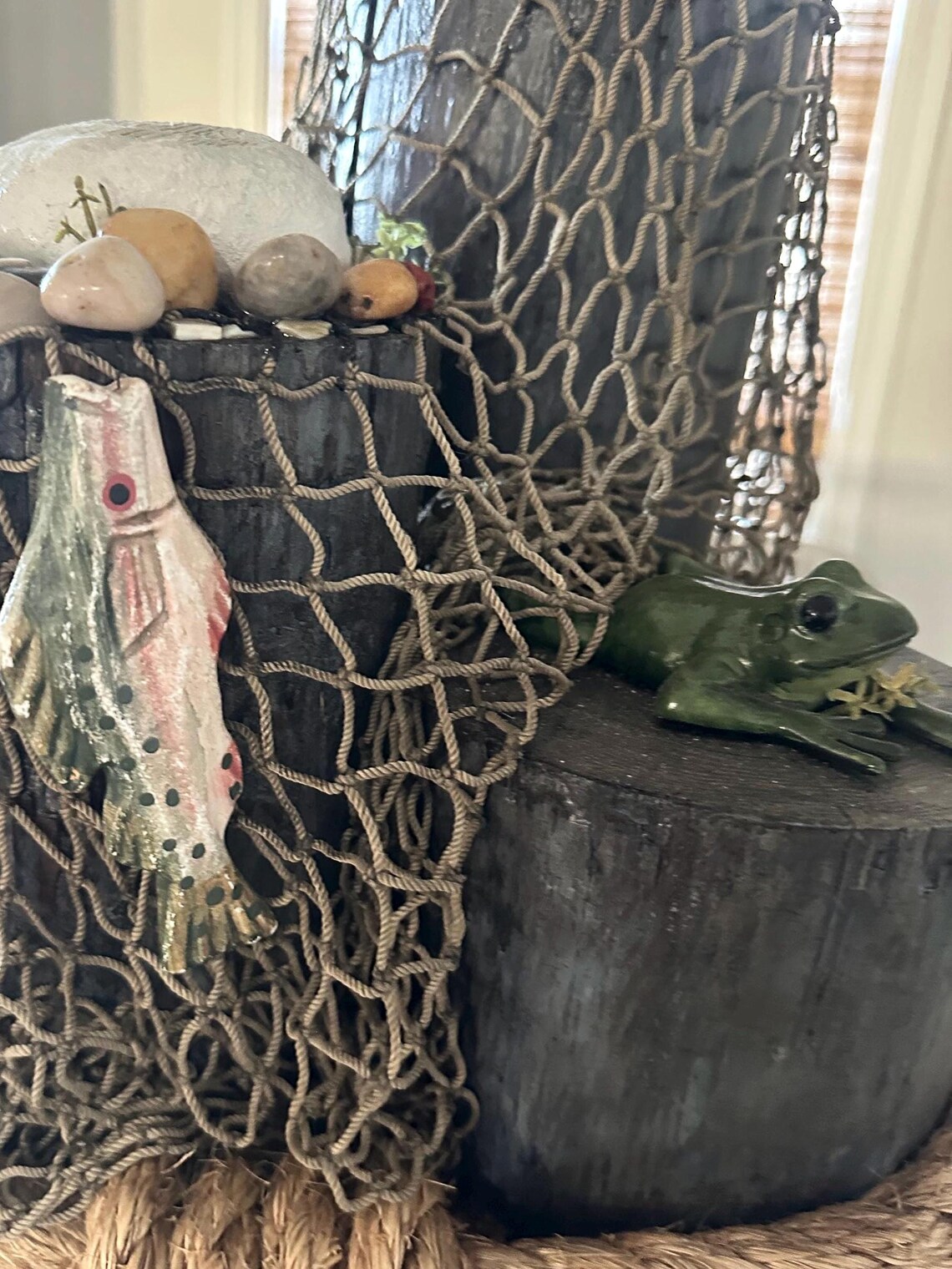 Pelican/green Frog Indoor/outdoor Use Piling - Etsy