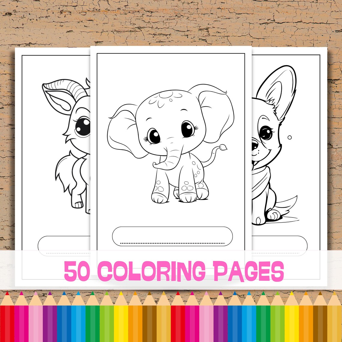 50 Wild, Farm & Pet Animals Coloring Pages for Kids | Farm Coloring ...