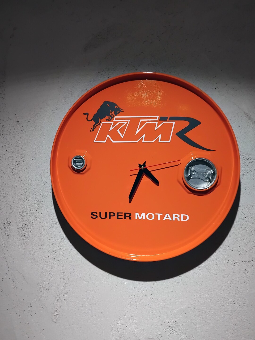 Metal Wall Clock in Barrel Oil Barrel Ktm Theme - Etsy
