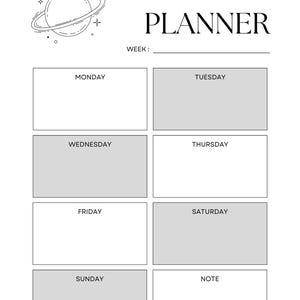 Minimalist Cosmic Planner 2025 - Etsy