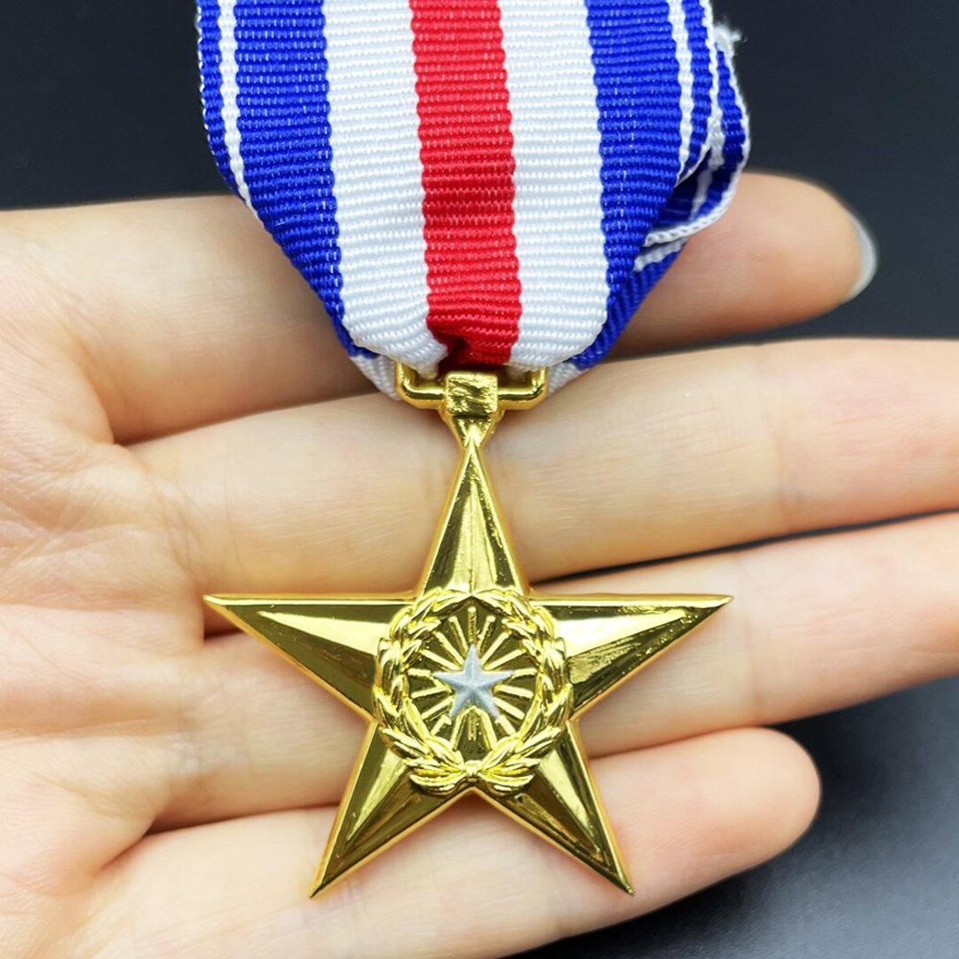 American Commendation Star Medal Pin, Military Commemorative Badge, US ...