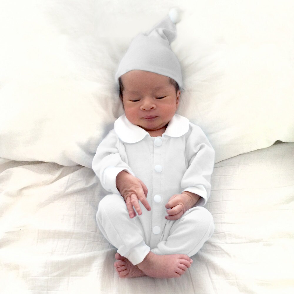 Baby White Sleeper Gift Set Baby Sleeper Baby Boy Coming | Etsy