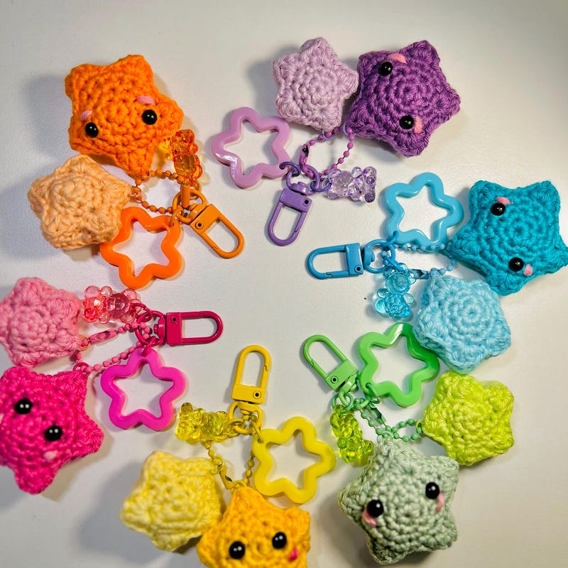 Crochet Keychain - Etsy