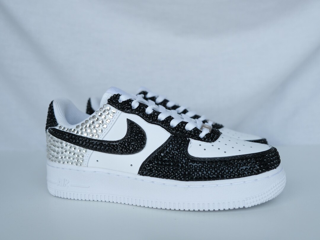 Bejeweled Air Force 1 • Blinged Out Sneaker • AF1 With Rhinestone ...