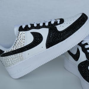 Bejeweled Air Force 1 • Blinged Out Sneaker • AF1 With Rhinestone ...