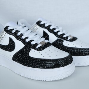 Bejeweled Air Force 1 • Blinged Out Sneaker • AF1 With Rhinestone ...