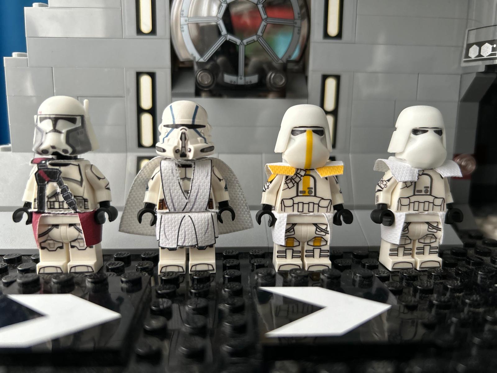 Custom Lego Clone Trooper, Arc Trooper, Airborne, Commander Bacara ...
