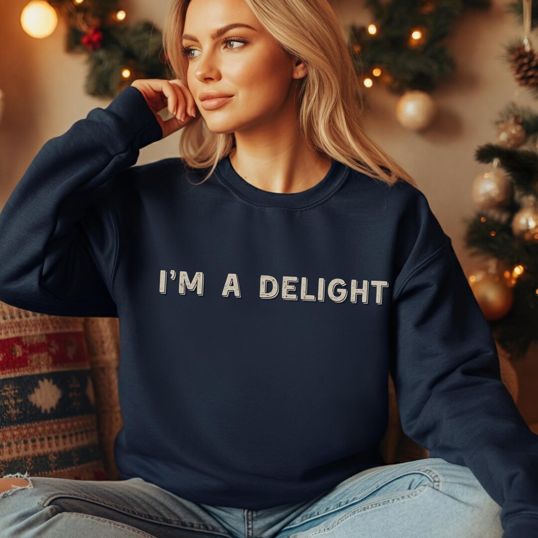 I'm A Delight Sweatshirt,funny Sweatshirt,cute Sarcastic Hoodie,funny ...