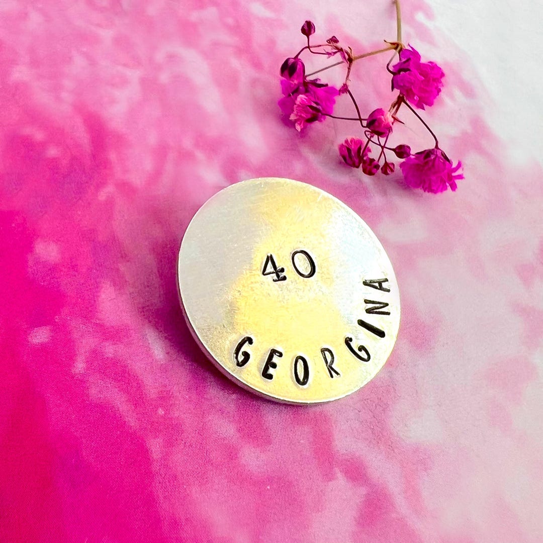 40th Birthday Milestone Pocket Token: Personalised Name Birthday Gift ...