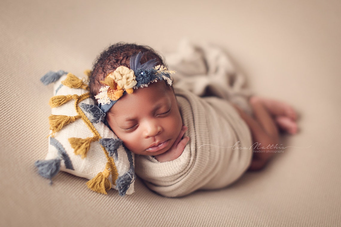 Newborn Props Baby Floral Headband Photo Prop Baby Girl | Etsy