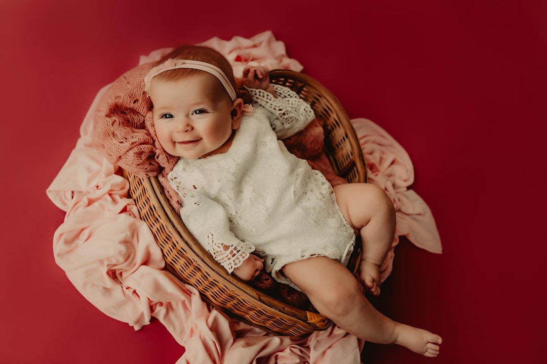 Heart Bowl Prop, Wicker Newborn Photo Prop, Boy or Girl Props, Custom ...