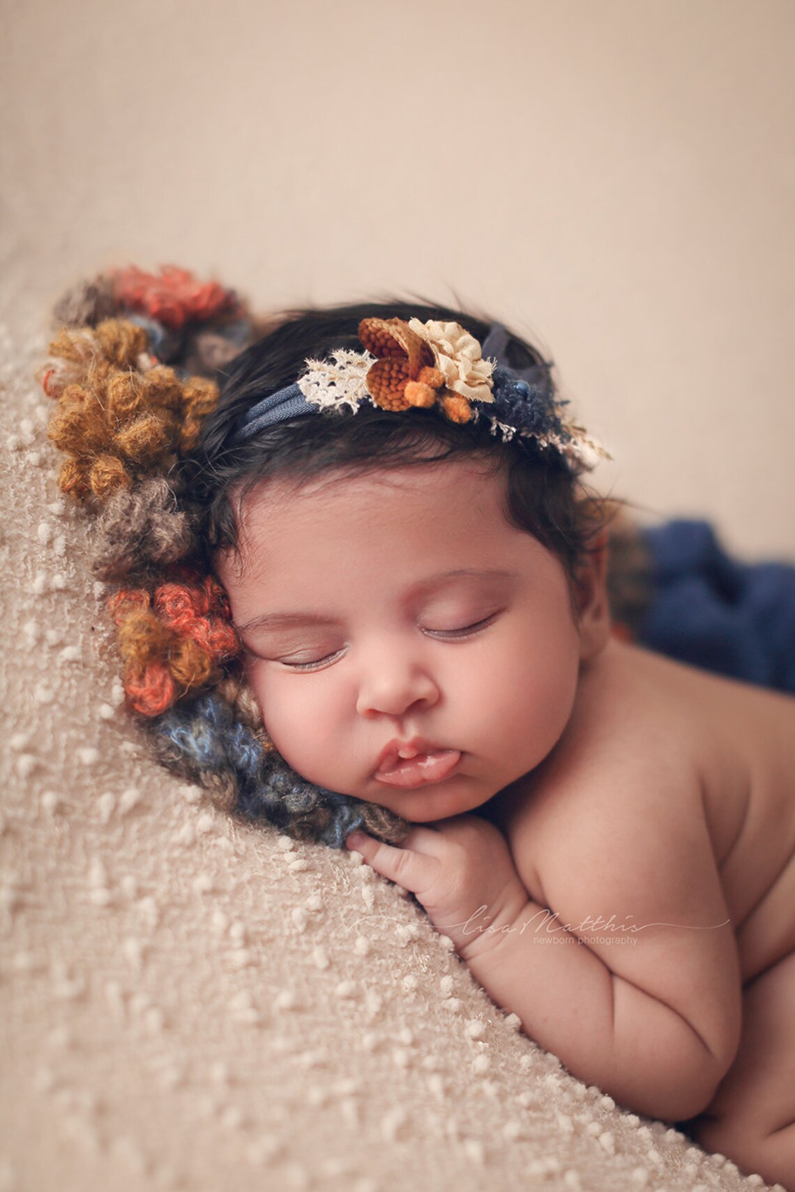 Newborn Props Baby Floral Headband Photo Prop Baby Girl | Etsy