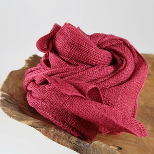 Baby Girl Swaddling Blanket, RED Newborn Wrap Photo Props, Red Stretch ...