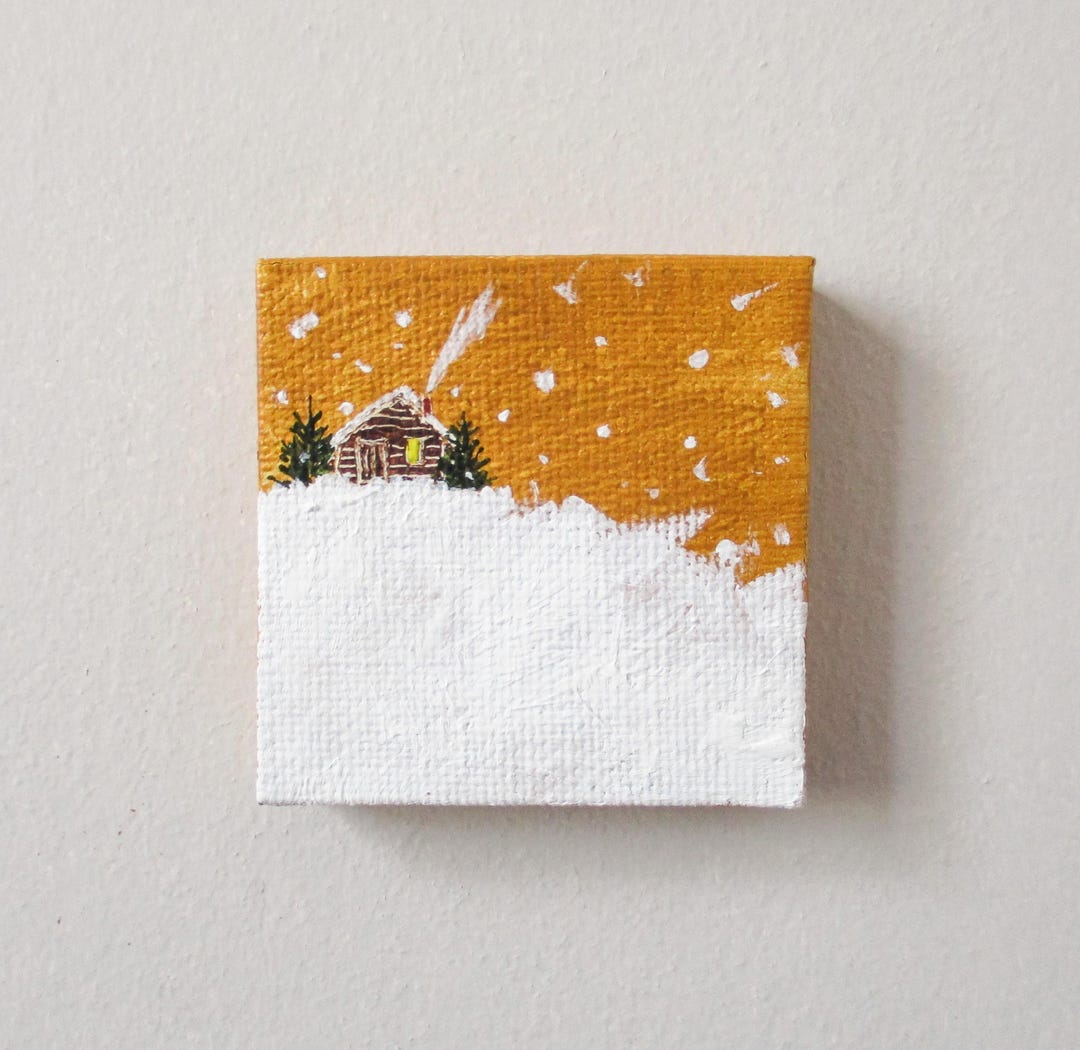 Snow Squall / Original Painting on Canvas - Etsy