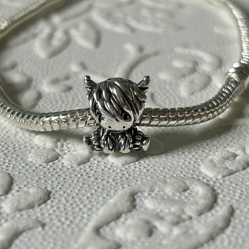 Highland Cow Pandora Charm - Etsy UK