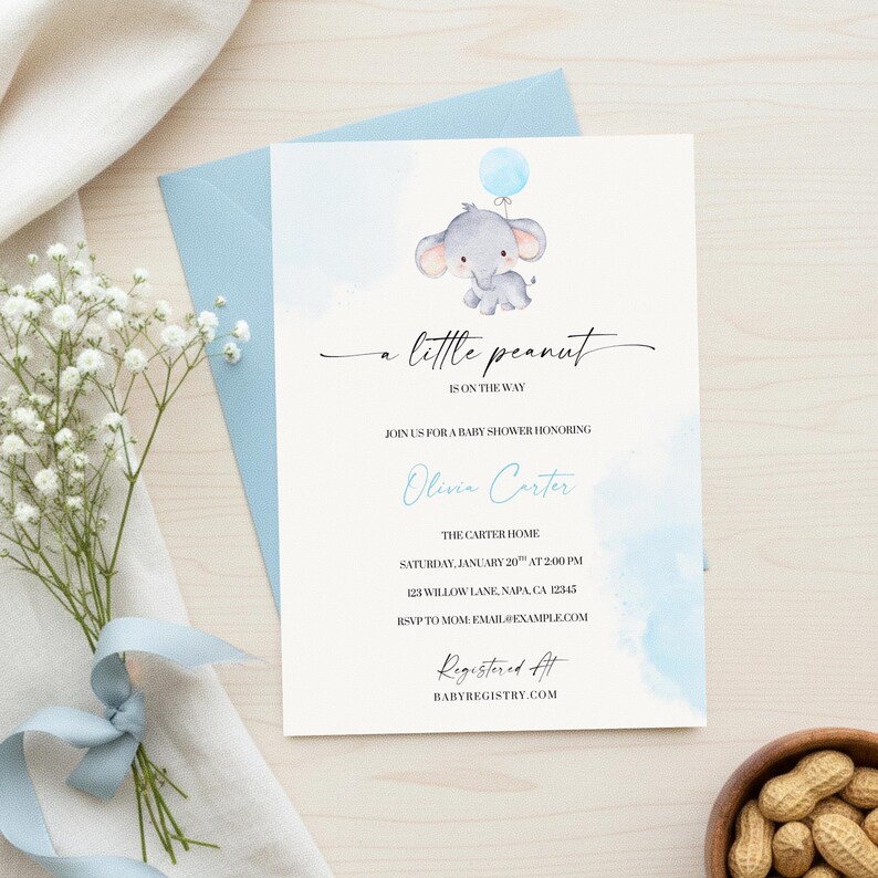 Editable Baby Shower Invitation Template | Baby Shower Invite | Little ...